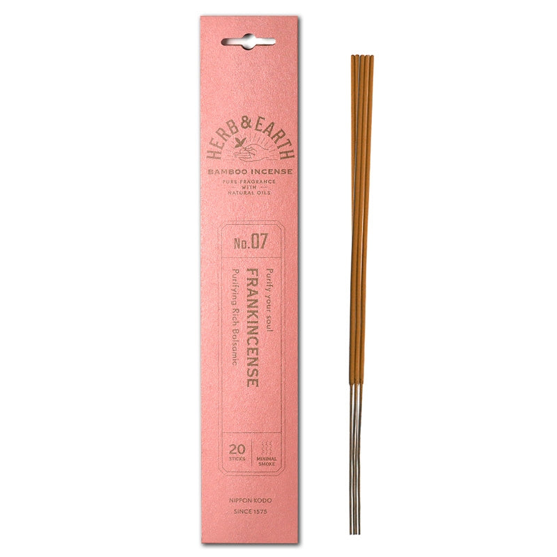 HERB & EARTH - Bamboo Stick Incense FRANKINCENSE | NIPPON KODO ...